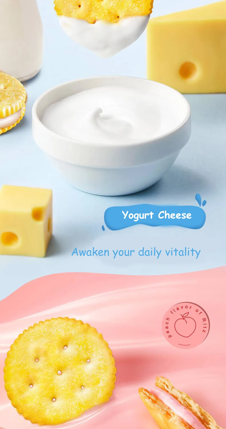 Mondelez Cracker Sandwich Peach Cheese Biscuit And Cookies 180g Exotic ...