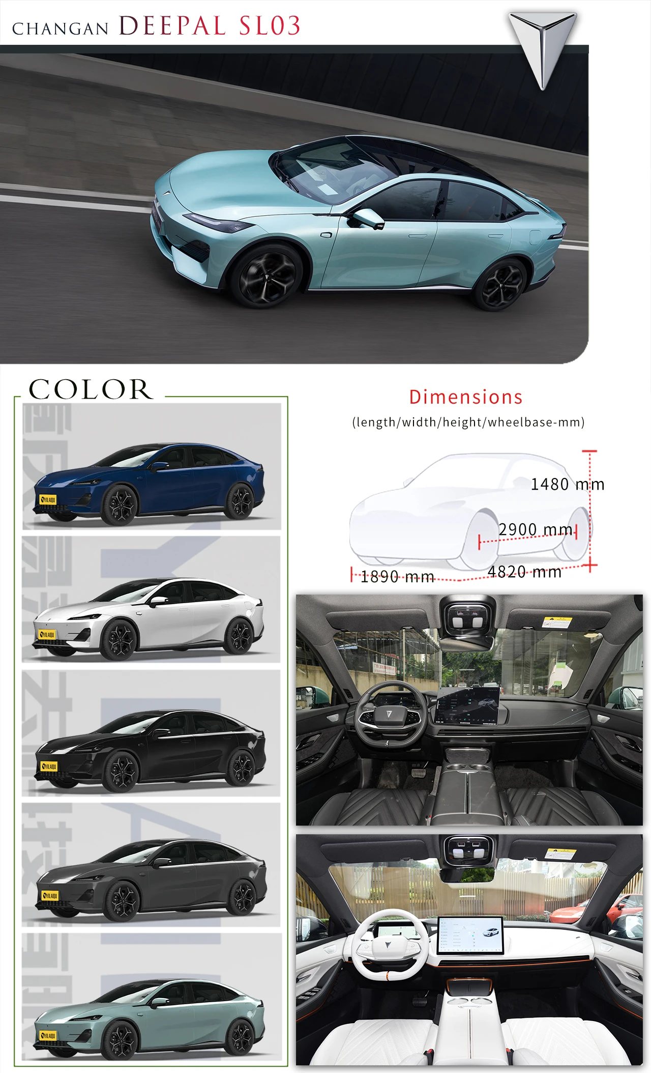 2024 Production Changan Deepal Sl03 New 2023 Sedan Chinese Electric Cars New Energy Vehicle ...