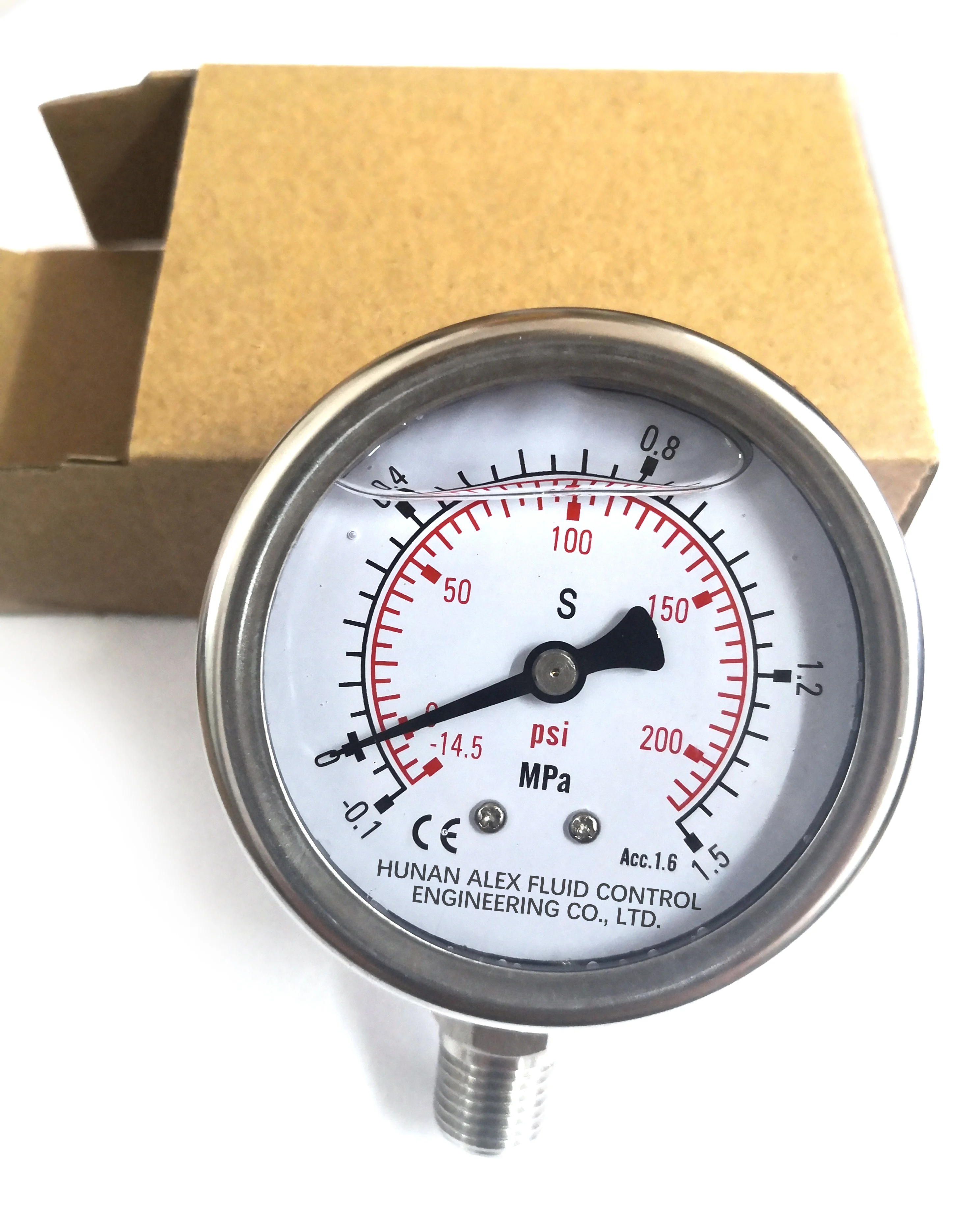 Diaphragm Seal Pressure Gauge Sanitary Diaphragm Pressure Gauge Stainless Steel Flange Fuel ...