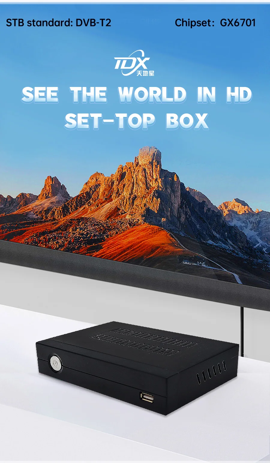 Tv Decoder Dvb-t2 Combo Converter Box Antenna Tv Receiver Satellite ...