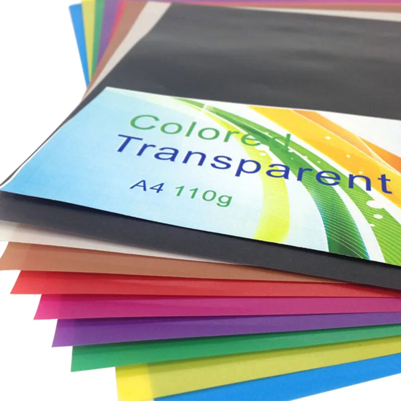 A4 Color Transparent Folding Origami Paper for Handmade for Children ...