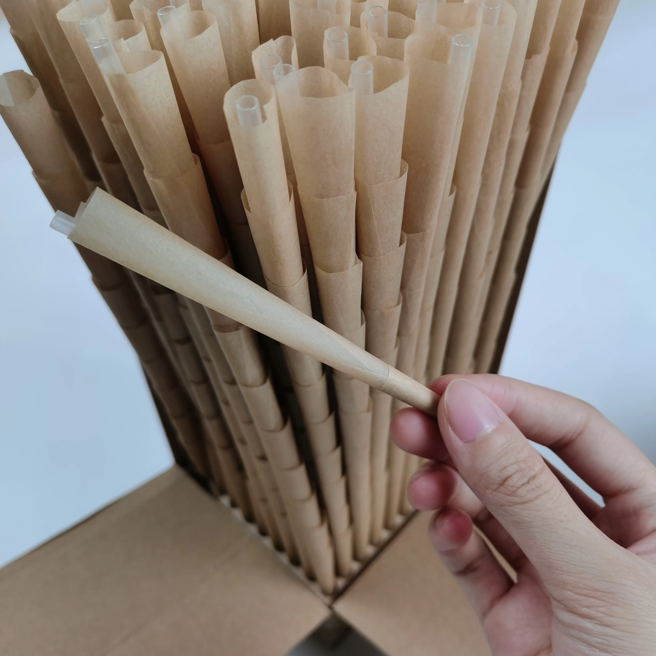 Custom Logo Pre 109 98 84 70 60 Mm Paper Rolled Cones With King Size ...