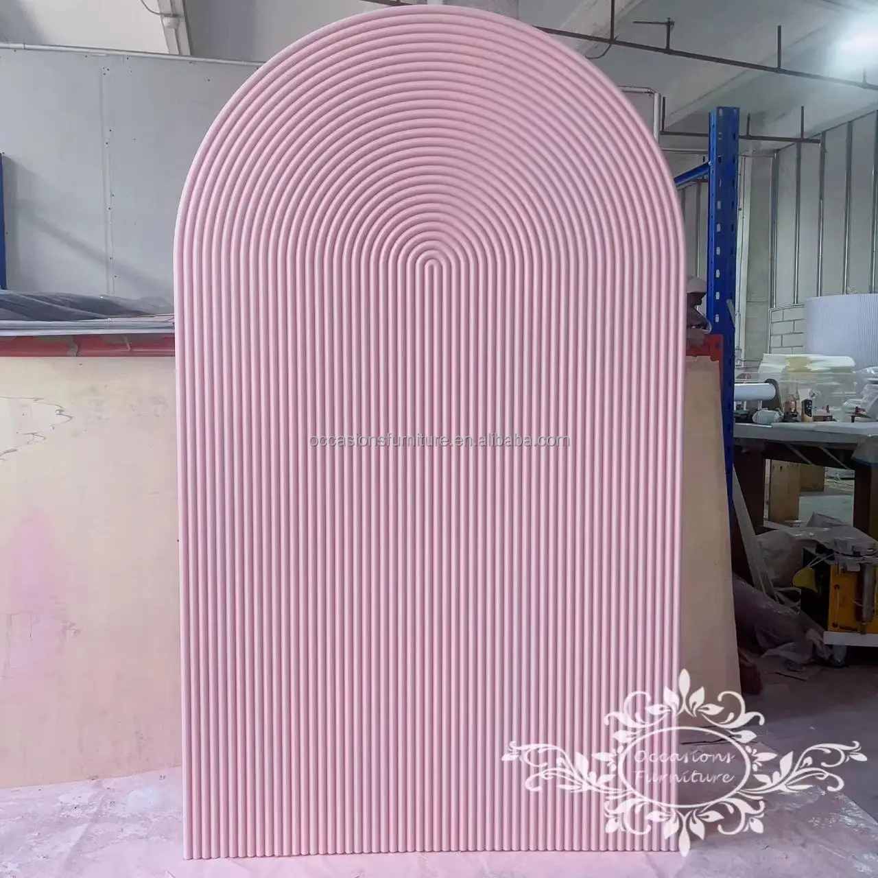 PVC Pink Backdrop Panels Wedding Stage Wall Decoration Supplier ...