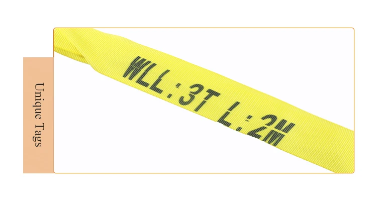 100% Polyester Lifting Eye Round Sling Customizable Color Reversed ...