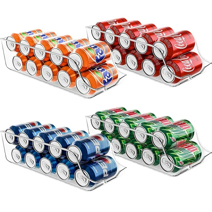 Fridge Storage Boxes Clear PET Plastic Transparent Refrigerated Storage ...