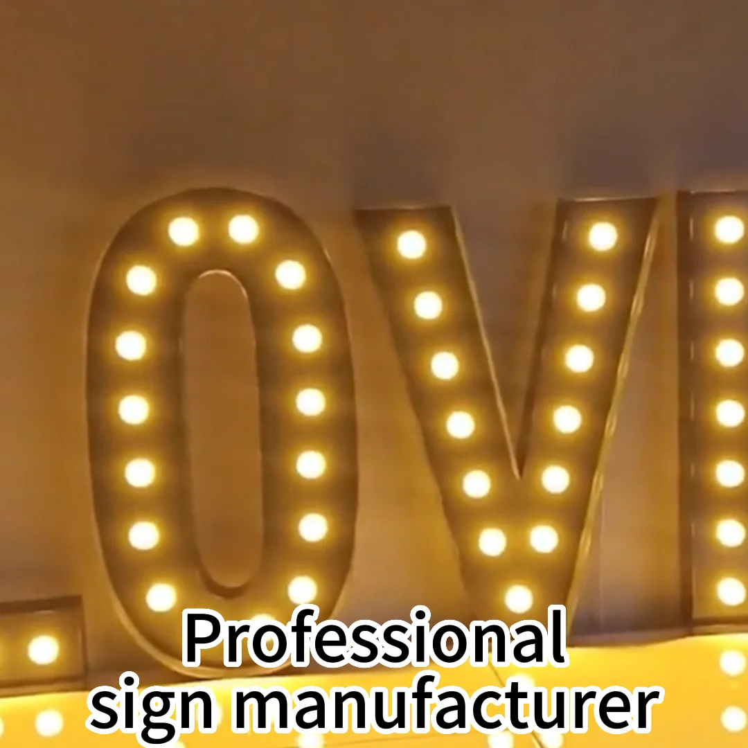 Supplier Customized Wholesale Large Waterproof Illuminated Sign 4ft 5ft ...