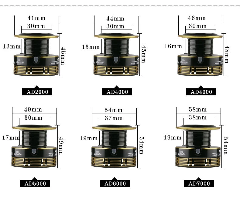 Ad3000 Wholesale High-class China Spinning Reel Long Casting Fishing ...