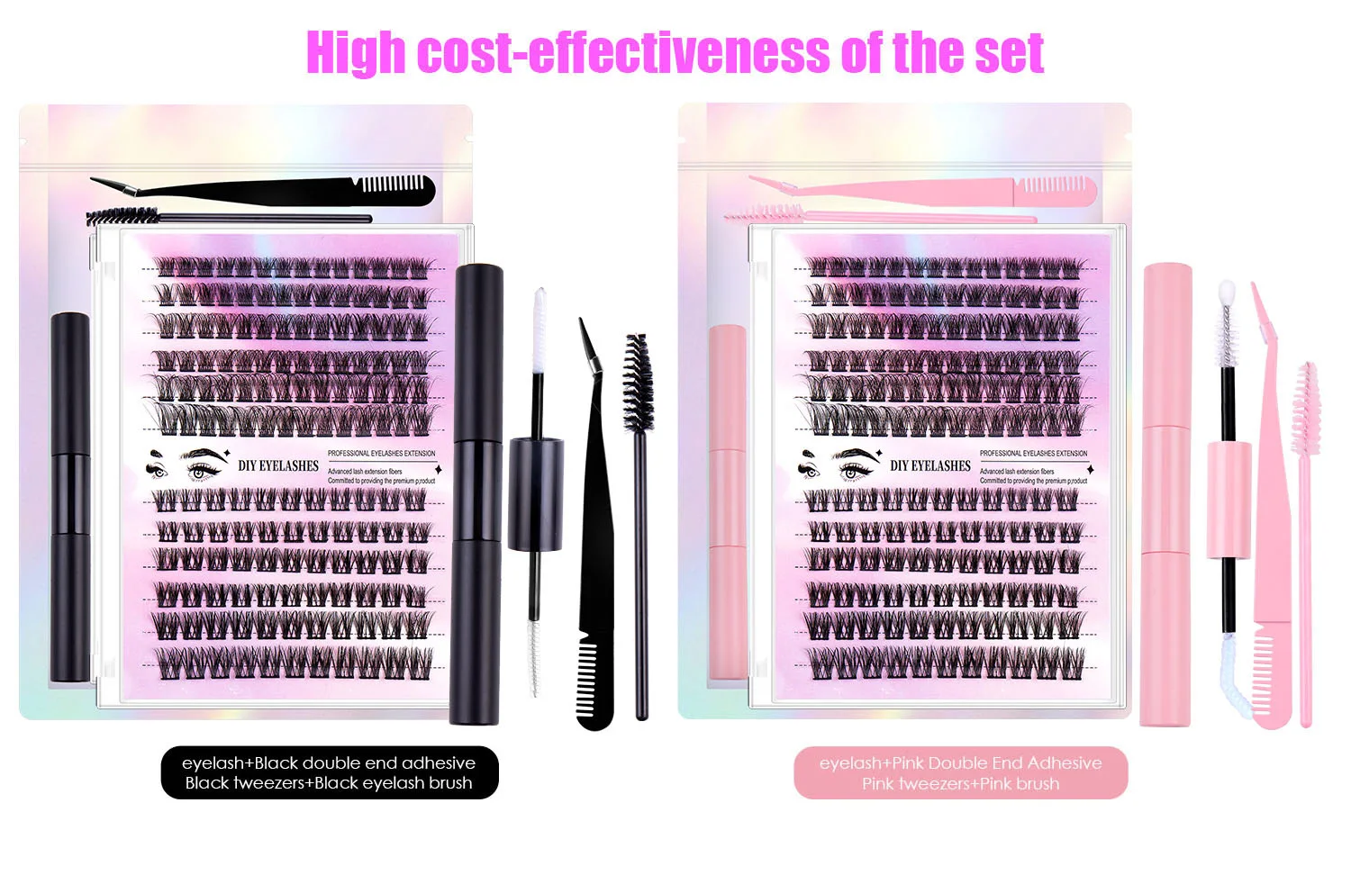 Private Label Lash Cluster Kit Segment Lash Extensions Print Logo ...