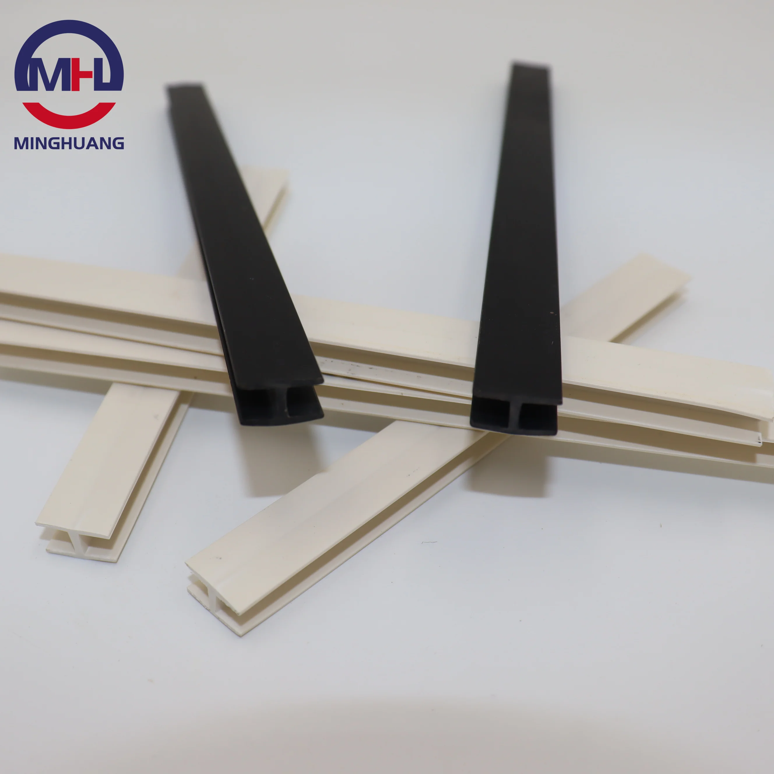 Customized H Shape Channel Plastic Extruded Profile Pvc Profiles - Buy ...