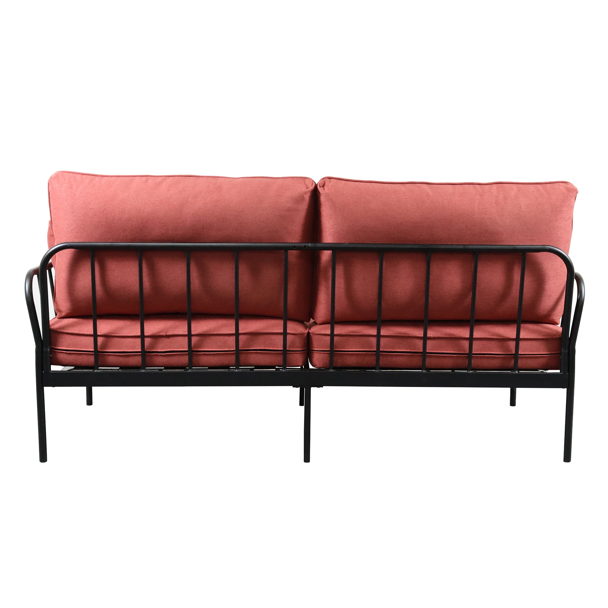 Metal Sofa / Steel Framework With Upholstered Cushions / Easy Assembly ...