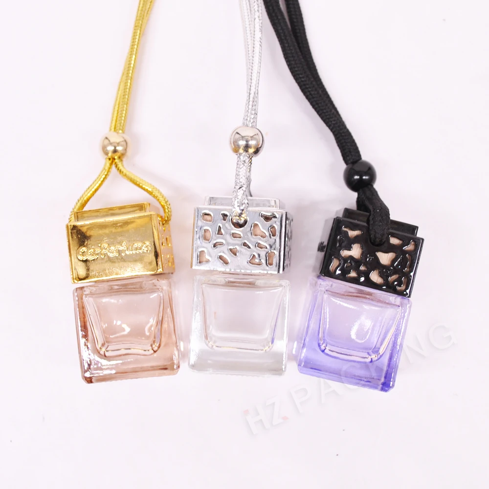 Beautiful Decoration 8ml Color Square Hanging Car Perfume Diffuser ...