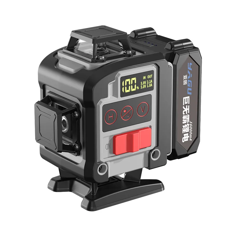 Lazer Level 12 Lines 3D Cross Line 360 Laser Level Green Beam 16 Lines