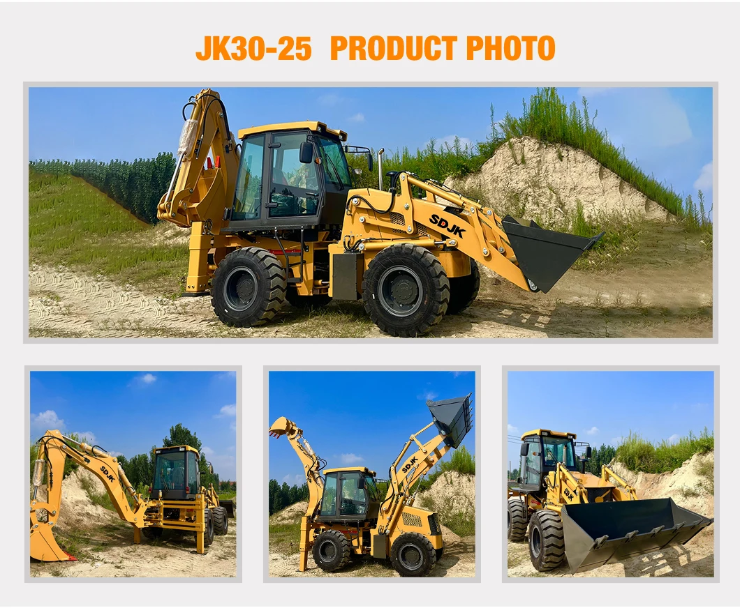 High Efficiency Wheel Loader with Backhoe - Free Shipping