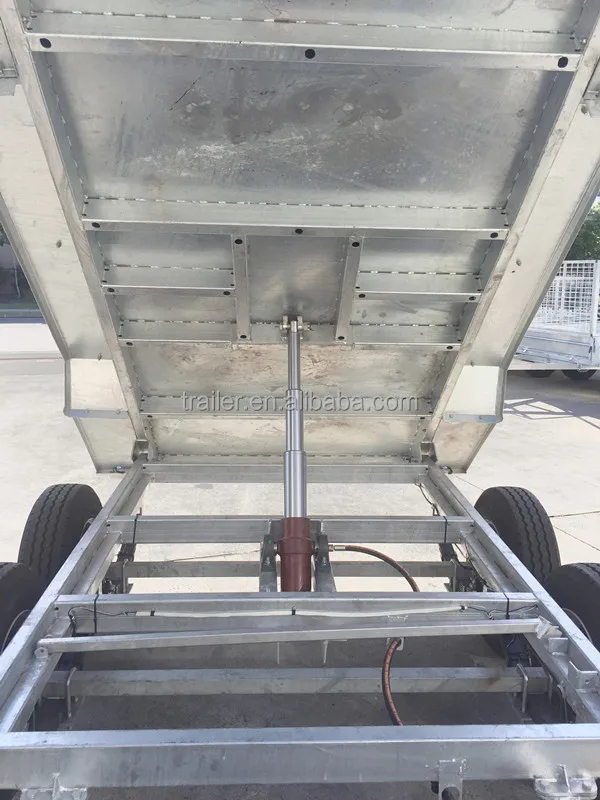 12x7 14x7 Flat Top Hydraulic Tipper Trailer - Buy Hydraulic Tipping ...