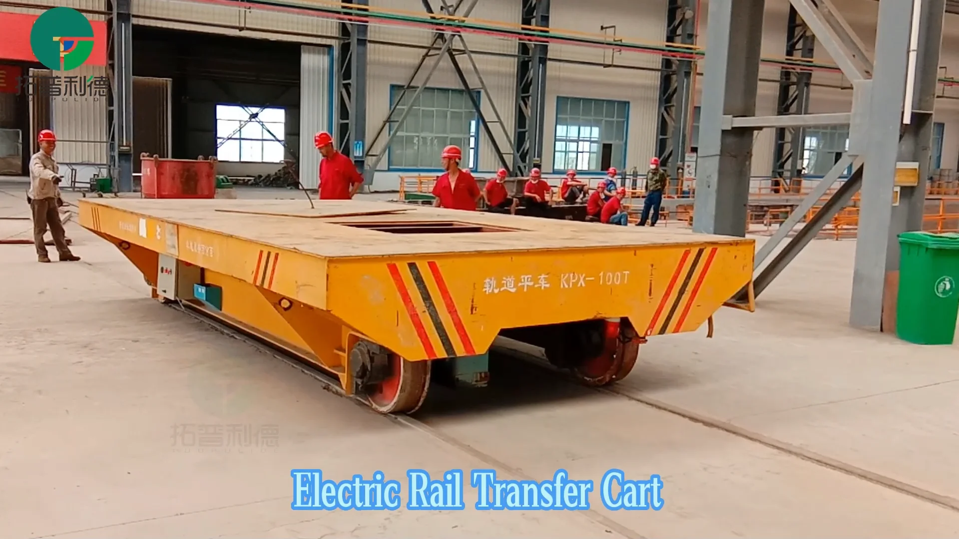 Steel Plant Billet Handling Flatbed Trolley Cable Drum Power Rail ...