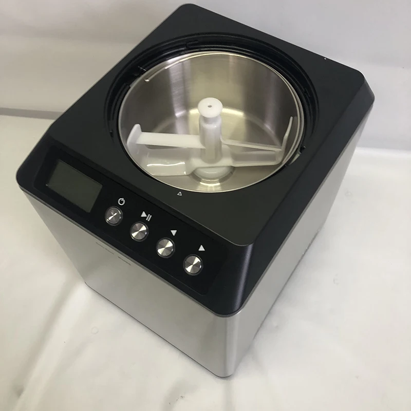 2.5L Automatic Home Ice Cream Maker with Compressor Stainless Steel ...