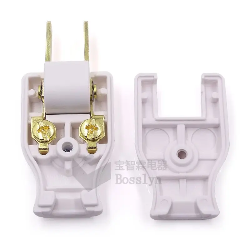 White PSE Certified Japanese Power Plug 90 Rotatable Plug Two Flat Pin ...