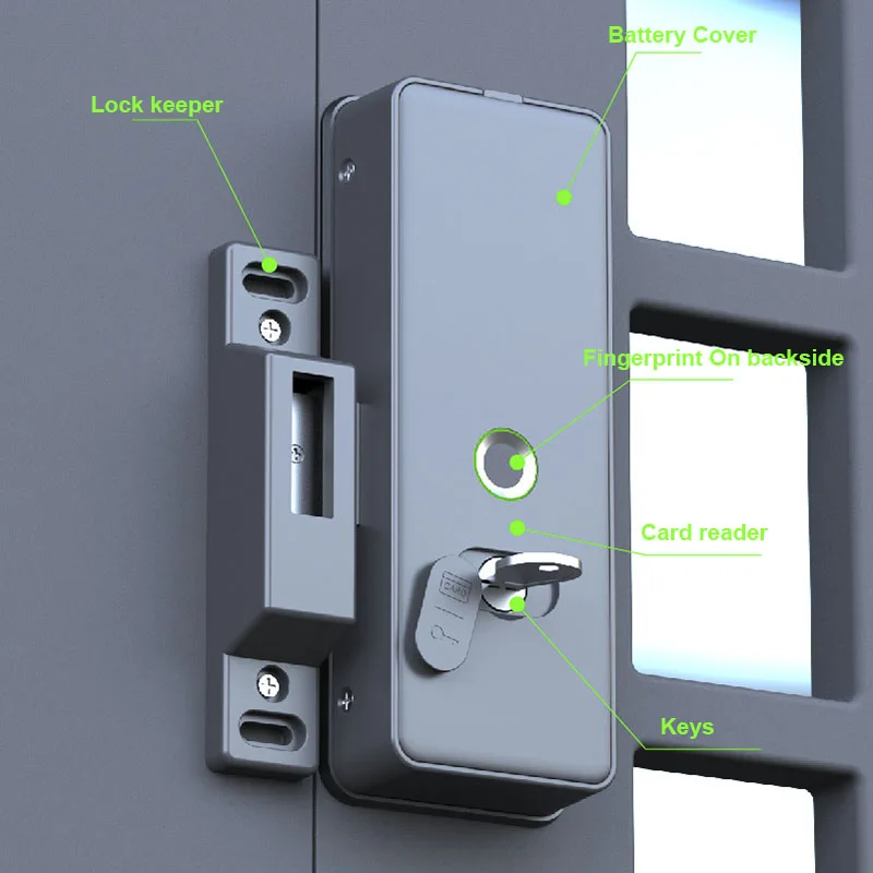 Dual RFID Keypad Fingerprint Digital Lock for Swing Singapore Fence ...