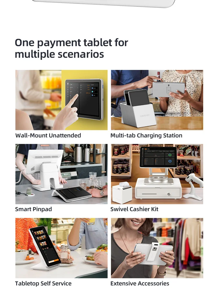 Wiseasy Touchscreen System Hardware All In One Pos Terminal 10.1 Inch ...
