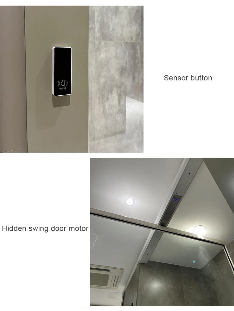 8mm Glass Entrance Door Sensor Entry Revolving Glass Door Automatic ...