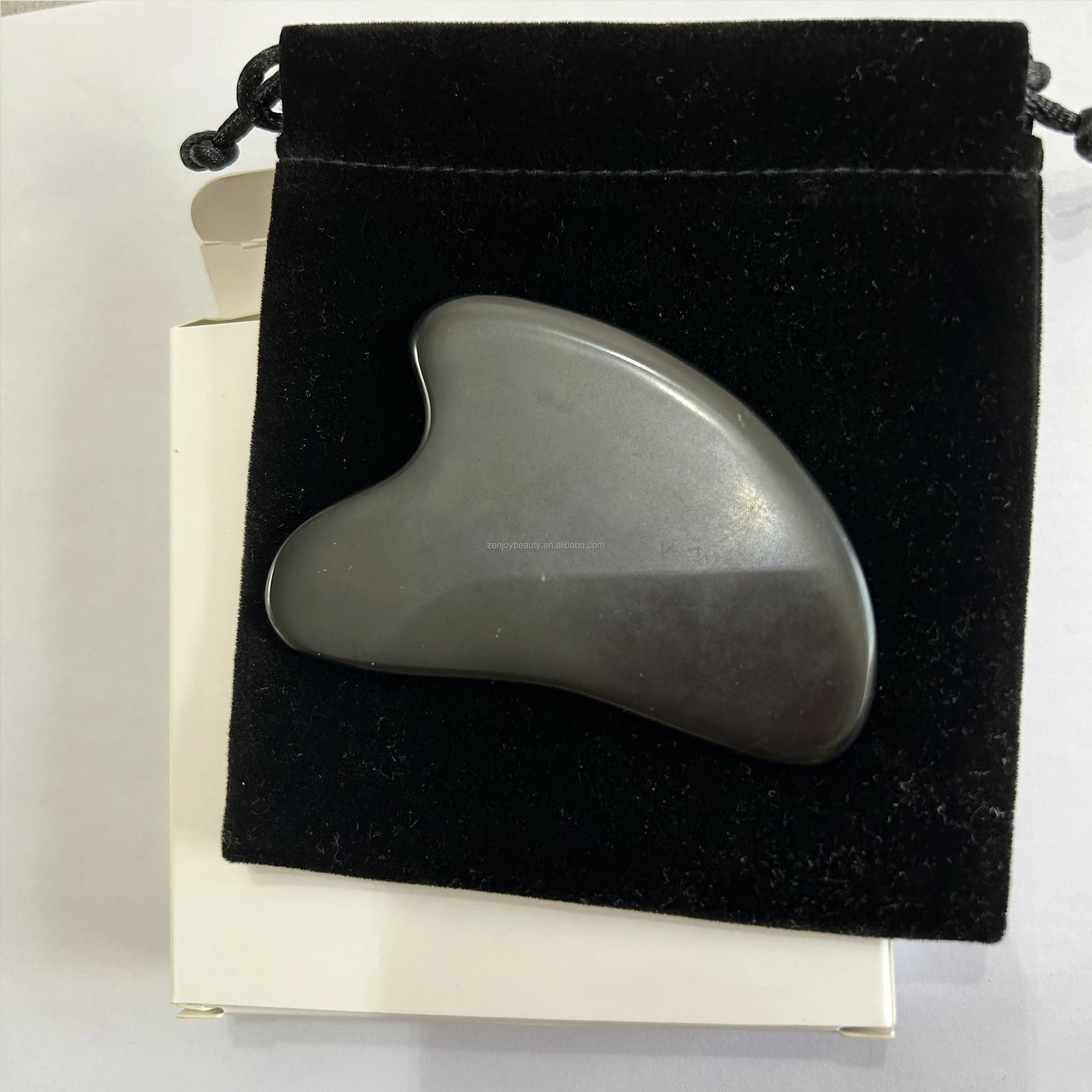 2024 Black Bian Stone Gua Sha Scraping Facial Body Traditional Scraper ...