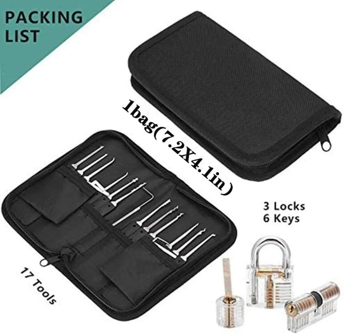 Professional Locksmith Factory Lock Pick Set - Training Tool Kit