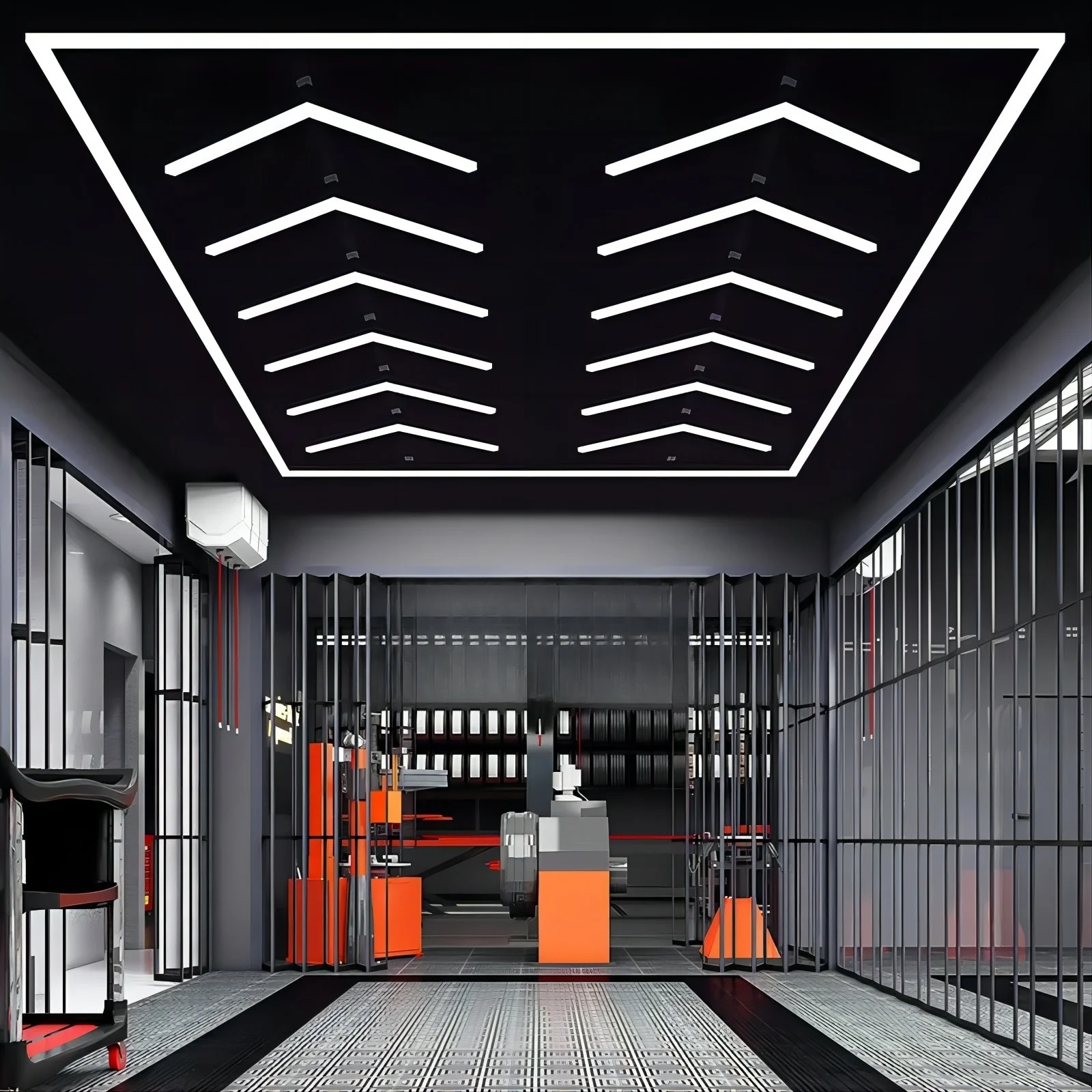 Led Light Arrow Garage Lamp Morden Ceiling Lights Factory Sell Cold ...