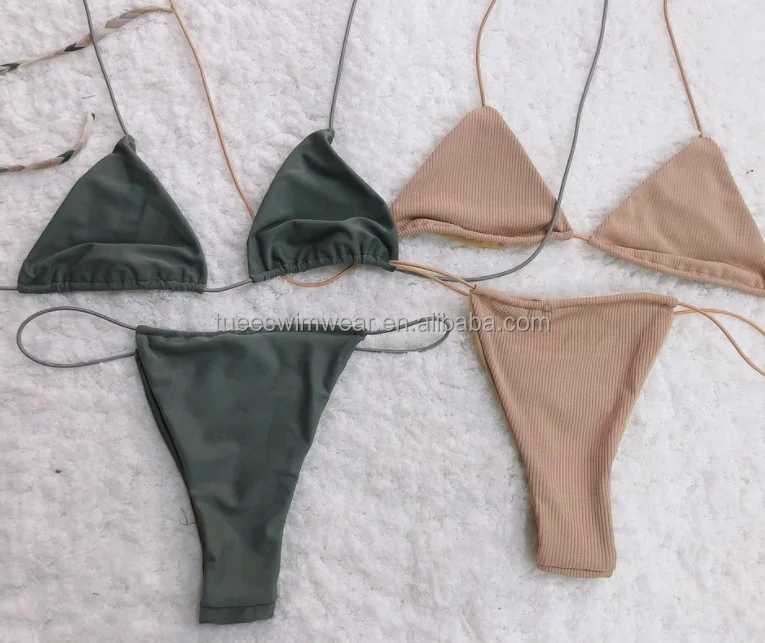 Custom Made Cute Bikini Hot Sexy Girl Thong Two Piece Swimwear For Young Girls Beachwear