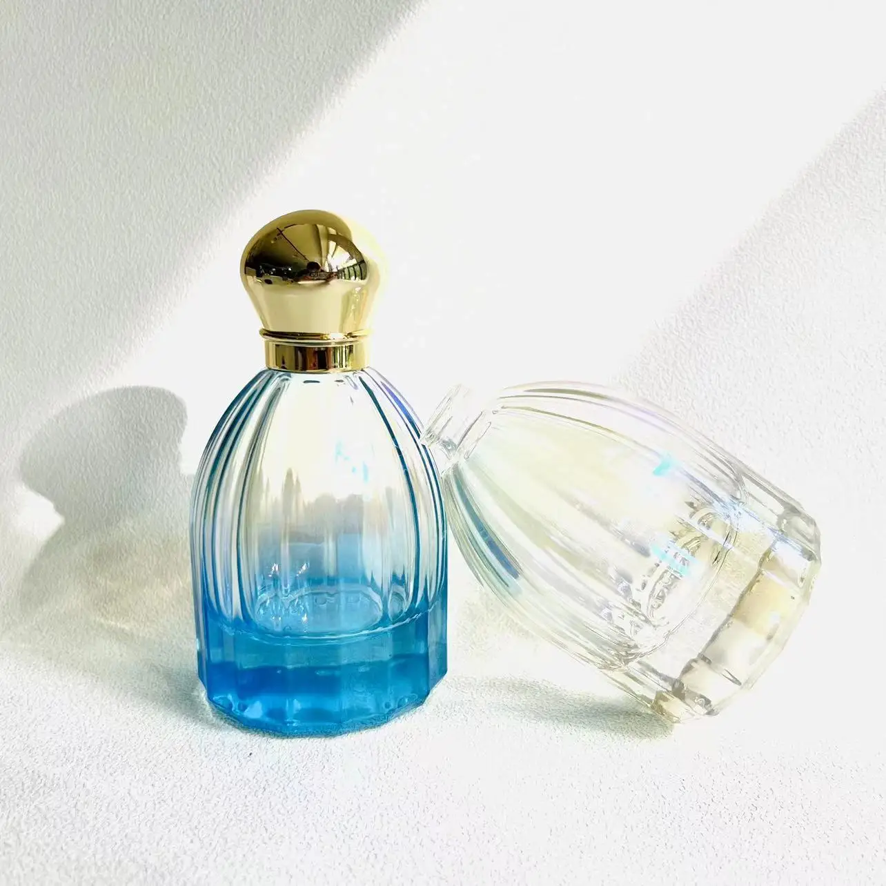 Luxury Round Glass Men Cologne Perfume Fragrance Bottle