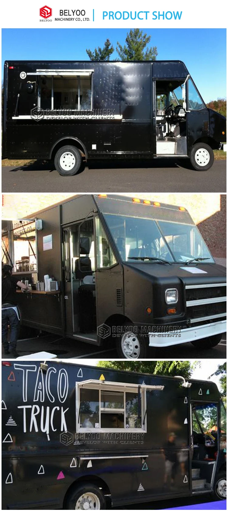 Large Electric Food Truck Mobile Kitchen Pizza Van Hot Dog Stand Coffee ...