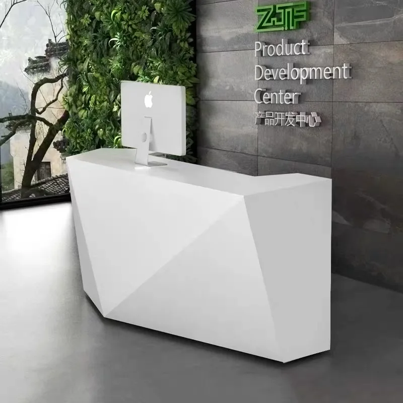 Zy-ct037 Simple Clothing Shop Reception Counter Table Retail Store ...