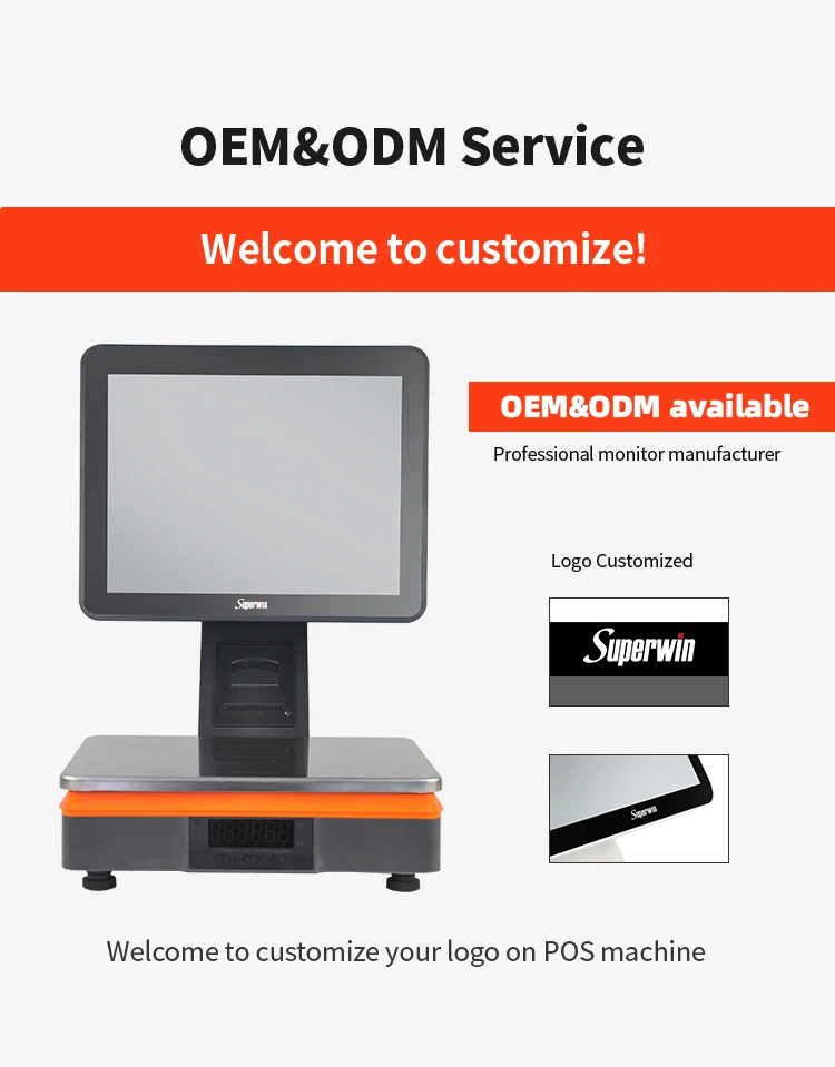 Weighing Scale Price Scale Pos Scale with Printer Pos Systems