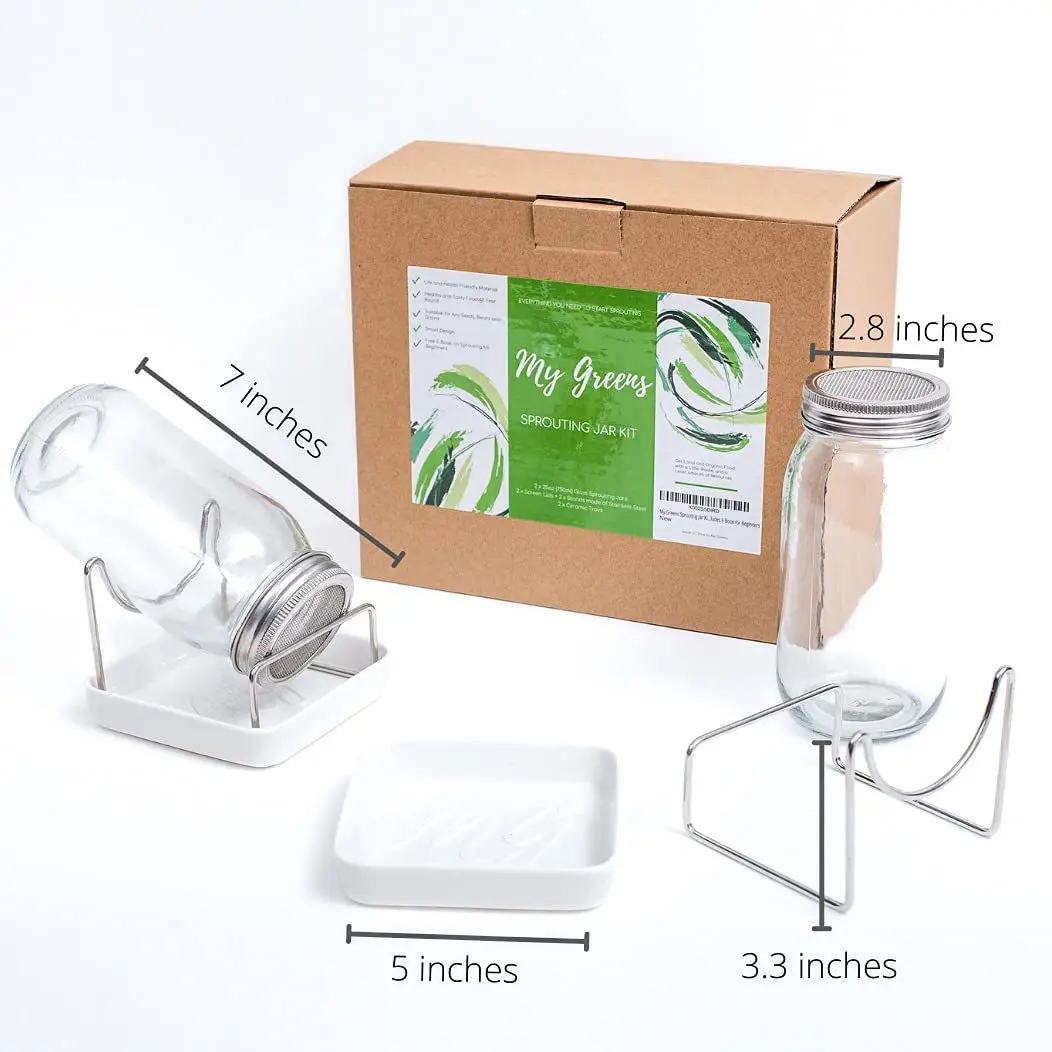 Best Seller Kitchen Gadgets 2 Pack Large Complete Wide Mouth Mason ...