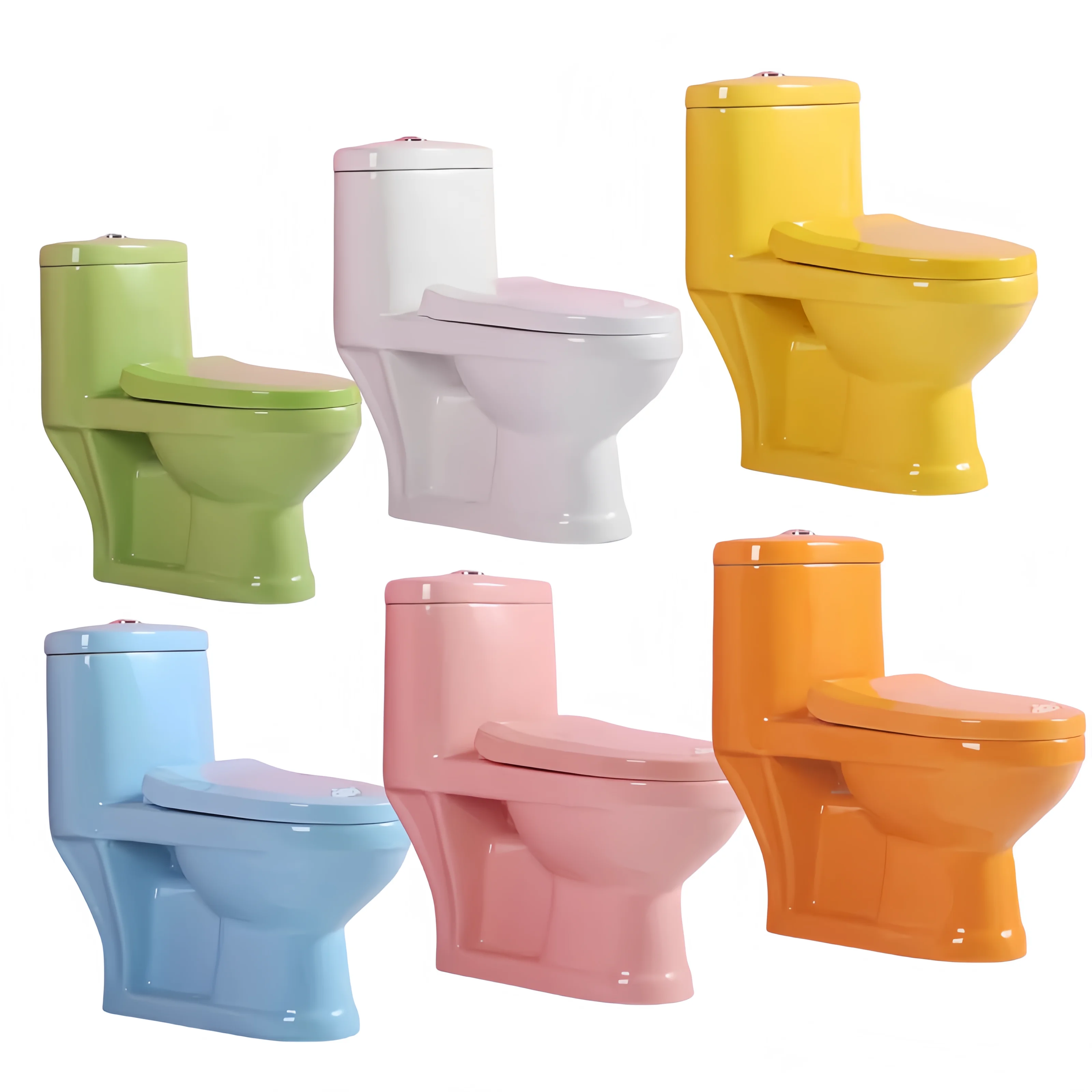 Modern Designed Integrated Ceramic Toilet Kindergarten Children's One ...