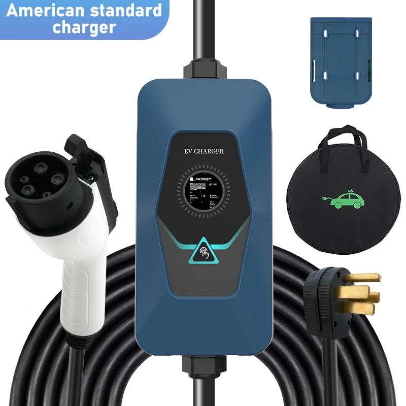 Ev Portable Ev Charger 7kw 9.5kw 11.5kw Type 2 1 Electric Car Fast ...