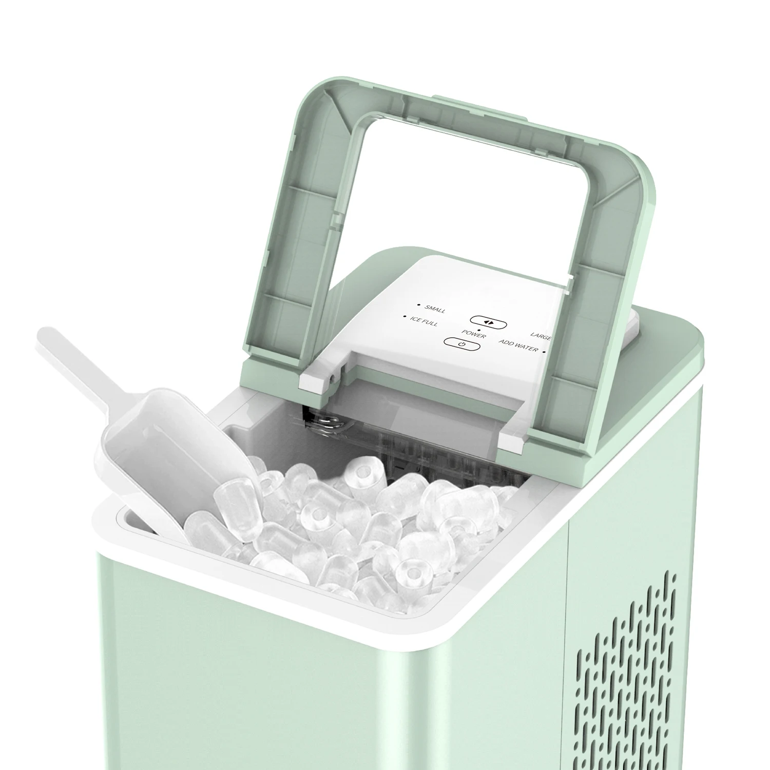 Aquart IC1209 Mini Ice Maker - 12KG Daily Output & Self-cleaning