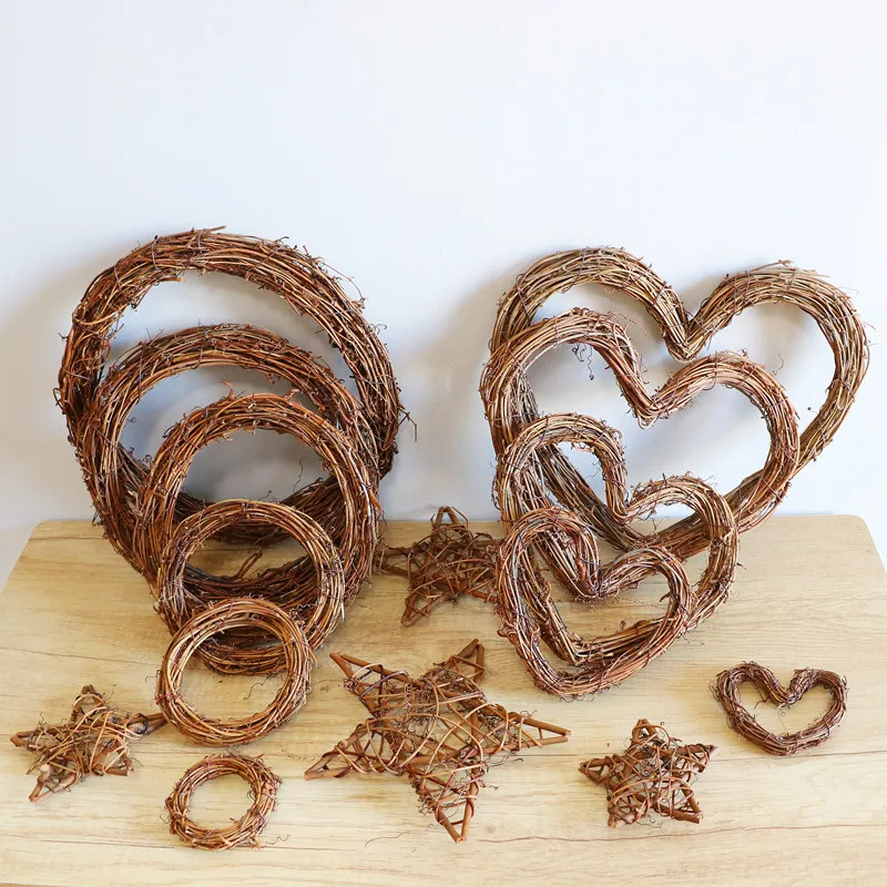 Natural Grapevine Rattan Eco- Friendly Diy Christmas Wreath Festival ...