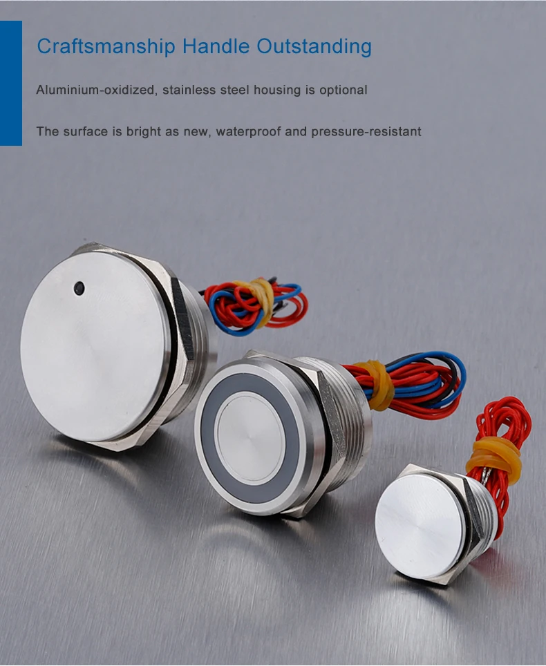 Aibeiken Waterproof Ip68 Push Button Switch Stainless Steel Material ...