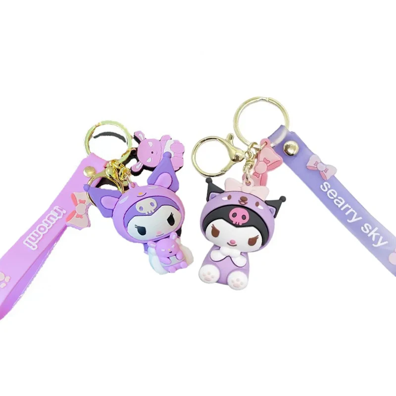 2023 New Cute Sanrio Key Ring 3d Cartoon Holds A Small Partner's Key ...