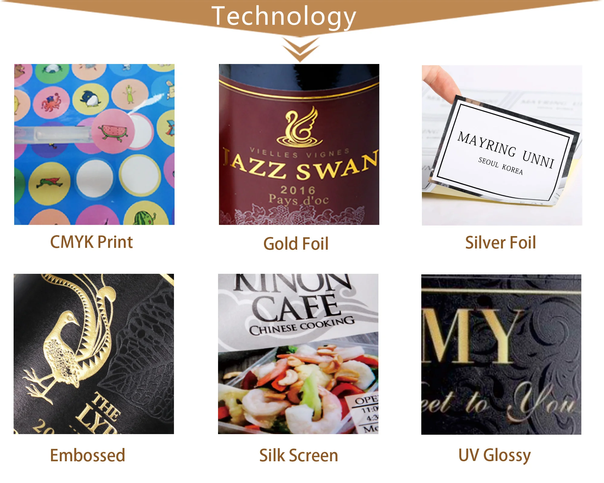 Custom Luxury Textured Paper Gold Foil Stamping Wine Bottle Labels Gold ...