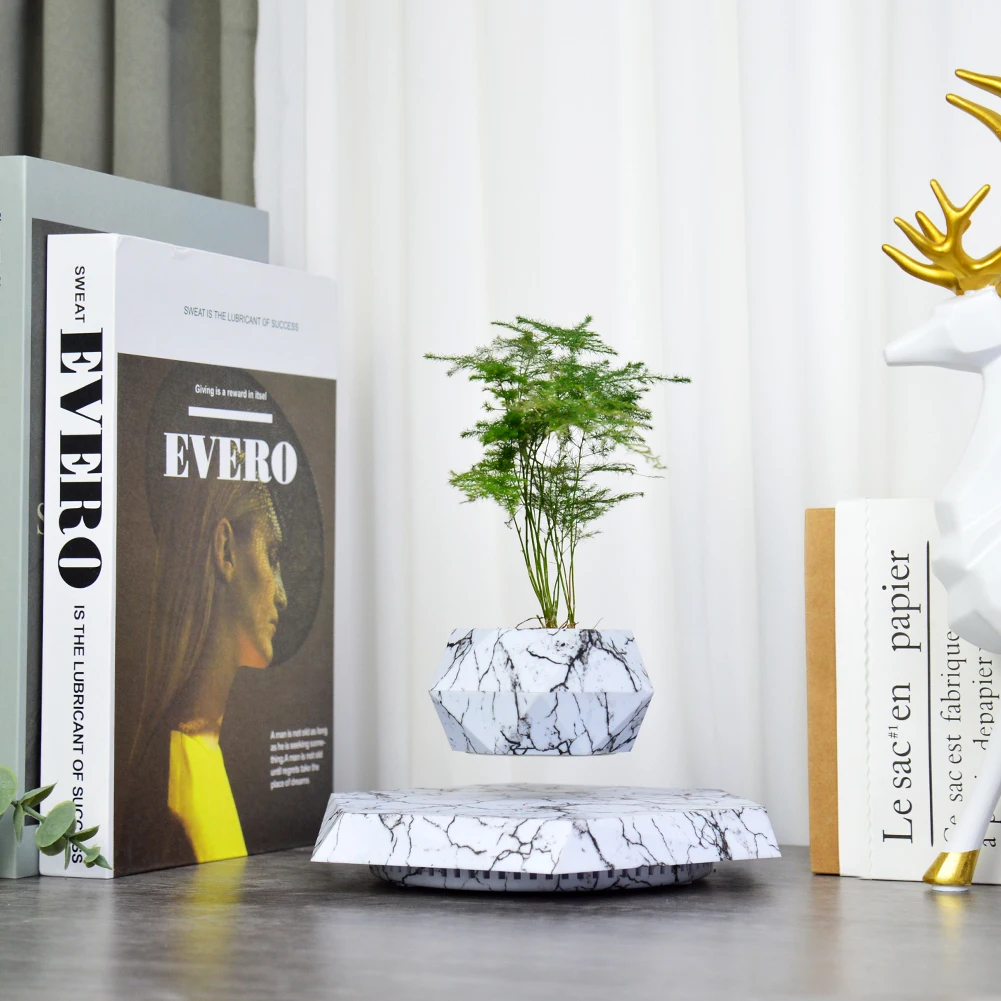 Magnetic Levitating Flower Pot - Creative Home Decor