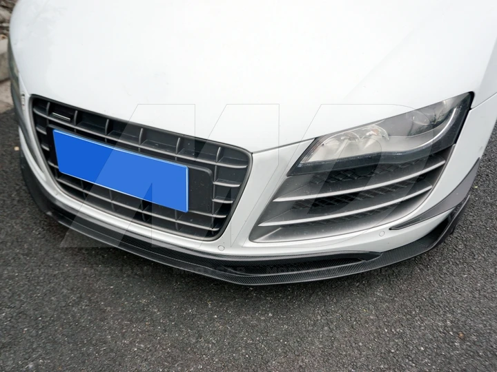Rowen Style Carbon Fiber Front Lip For 2008-2015 Audi R8 V8 V10 - Buy ...
