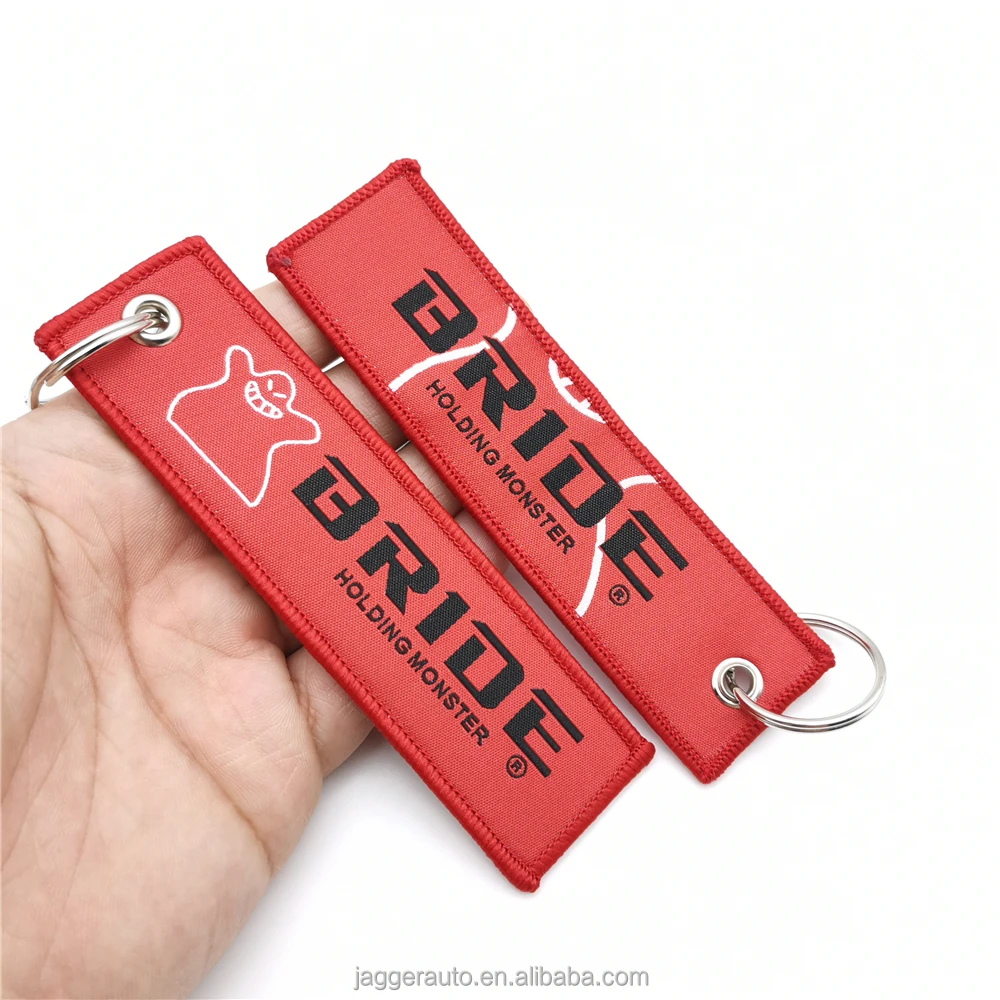 Custom Flight Nylon Keyring Jdm Racing Car Sport Fabric Two-sided ...