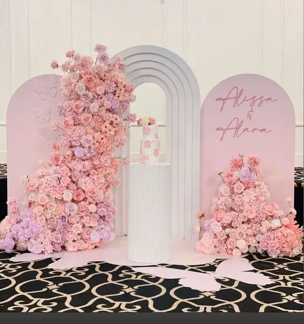Birthday Party Decoration Backdrop Panel Acrylic Pvc Wedding Arch ...