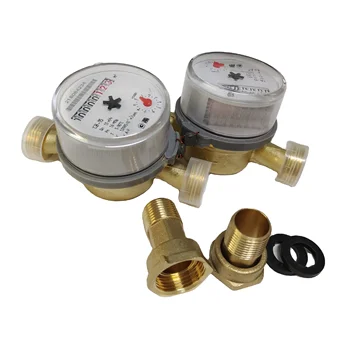 Reed Switch Water Meter Dn15 Dn20mm Single Jet Water Meter - Buy Dn 15 ...