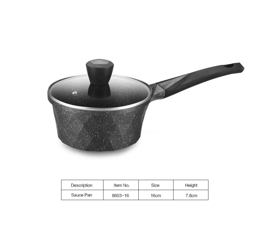 Nonstick Eco-friendly Aluminum Cookware Set With Glass Covers, 12 ...