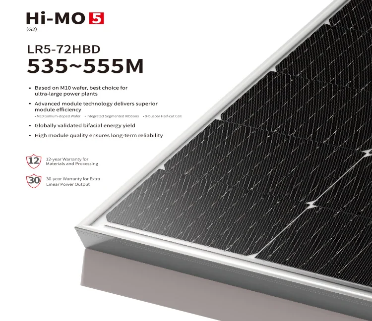 Longi 555w Bifacial Solar Panels for Home Use - 21.5% Efficiency