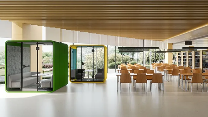 Office Booth Acoustical Soundproof Meeting Pods Privacy Office Booth ...