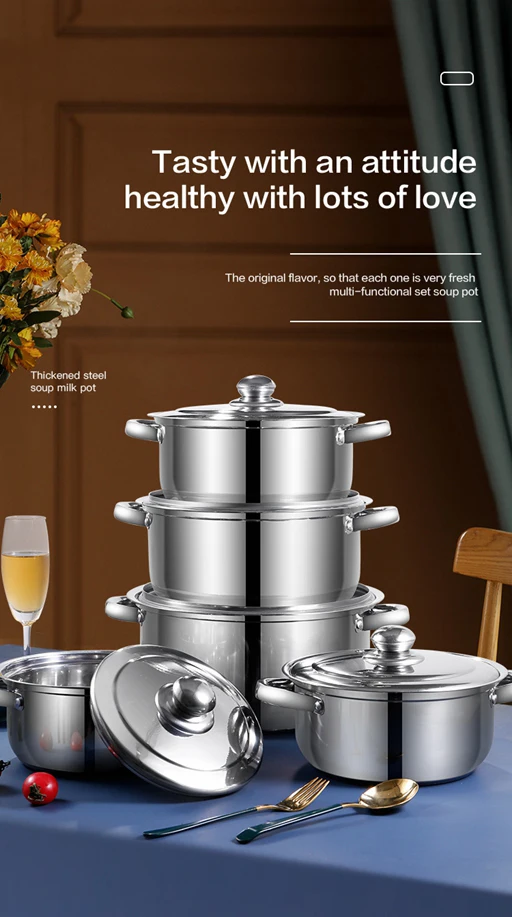 FTS Cooking Pot Non-stick Custom Kitchen Accessories Nonstick Stainless ...