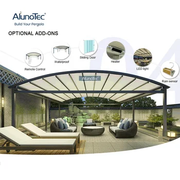 Alunotec Motorized Sunshade Aluminum Horizontal Retractable Awning ...